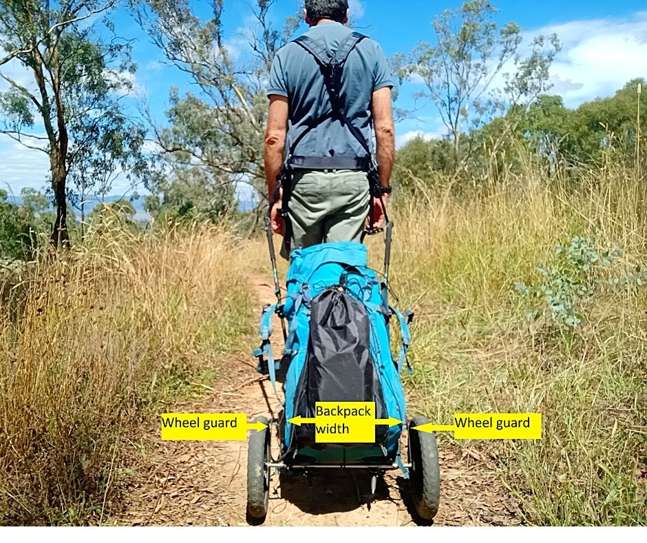 rear-view-in-use | Trekker's Friend hiking trailer